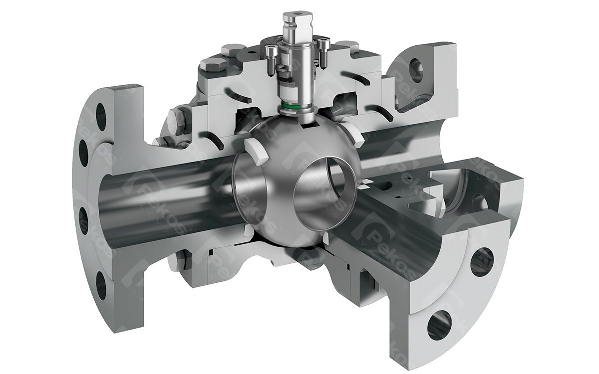3-vejs kugleventil i rustfri stål - Valtor Industri A/S